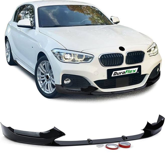 BMW 1 Series F20 F21 M-Pack Facelift Front lip with splitters Gloss ...